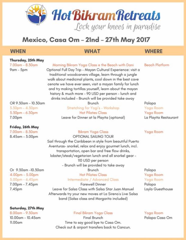 What A Week With FSYR Looks Like – Sample Retreat Plan ...